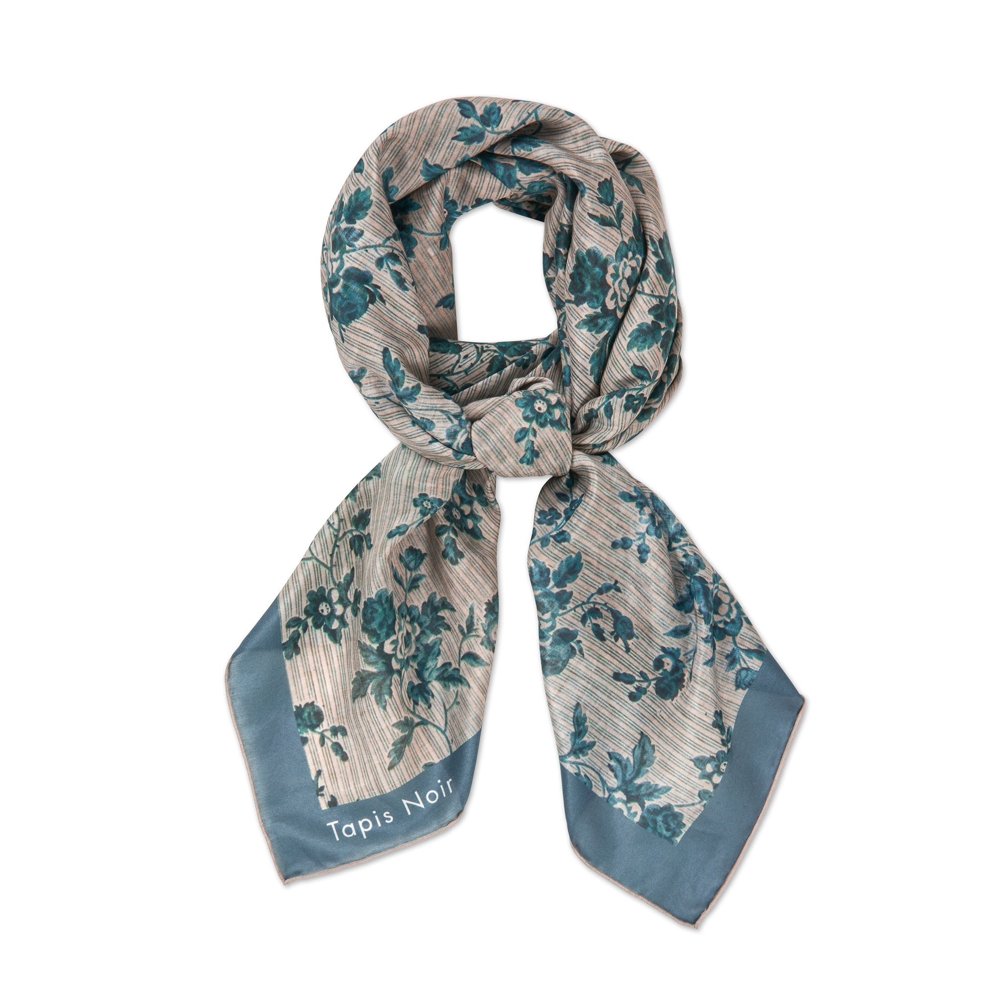 Large Light Blue Stripe Scarf